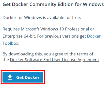 Install Docker :: Use MemSQL with Windows 10